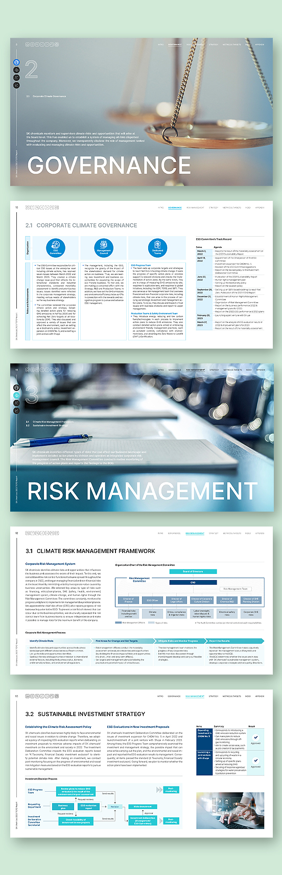 2023 SK chemicals TCFD report | IM creative